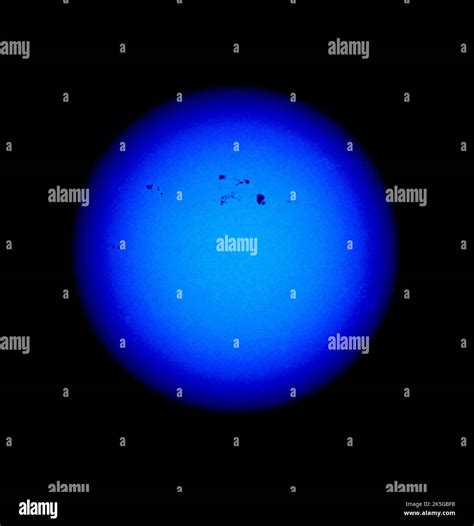 London Uk 8 October 2022 Massive Sunspot Group Is Captured Through
