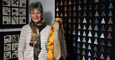What Do You Do With 2000 Ties Mignon Mitchell Makes Art The Examiner Launceston Tas