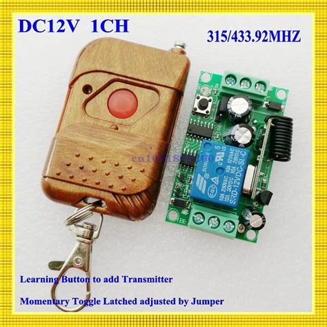 Dc12v Door Access Remote Control Switch System Momentary Press On