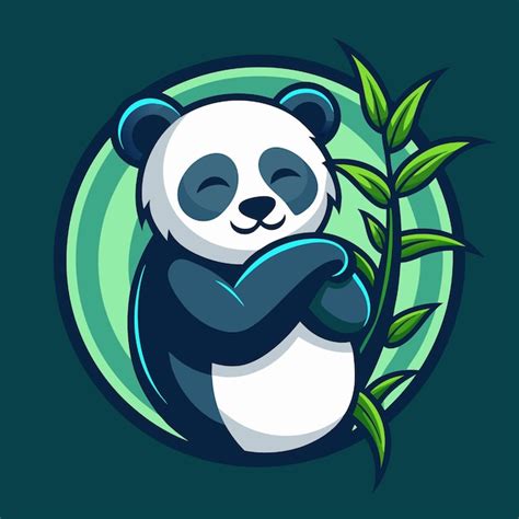 Un Oso Panda De Dibujos Animados Con Pelaje Blanco Y Negro Está