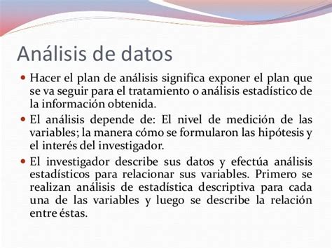 Análisis De Los Datos Y Tabulación