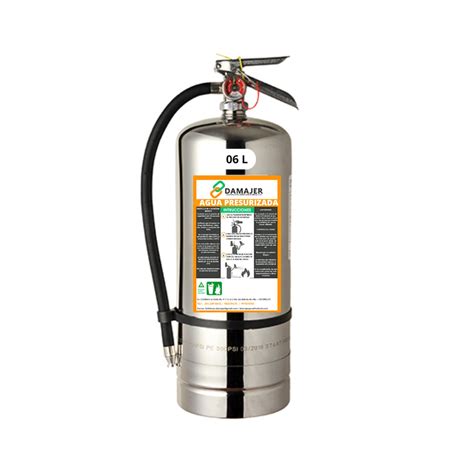 Extintor H2o A De 6 L Chino Damajer