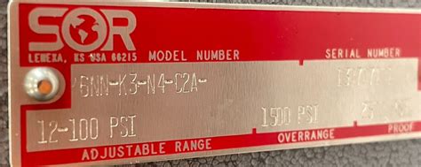 New Sor 6nn K3 N4 C2a Pressure Switch 6nnk3n4c2a Sb Industrial Supply