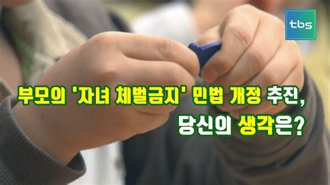 부모의 자녀체벌 금지 민법 개정추진 당신의 생각은 시민셀카봉 Youtube