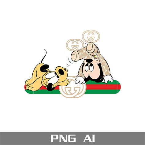 Mickey Mouse And Pluto Gucci Png Gucci Logo Png Mickey Mou Inspire