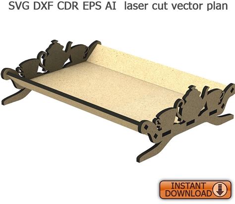 Tray Laser Cut Cnc Cutting Cnc Router Digital Vector Etsy