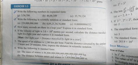 exercise 5 3 a 23×33 1 write the following numbers in expanded form