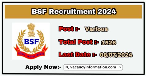 Border Security Force Bsf Recruitment 2024