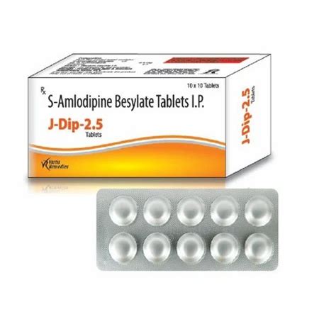 S Amlodipine Besylate 2 5 Mg Tablets At Rs 50 Box Nahan Kala Amb