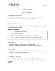 evaluacion control sensores docx Semana 6 SENSORES EVALUACIÓN 3