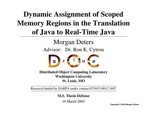 pdf dynamic assignment of scoped memory regions in the translation of