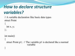 Structures In C PPT