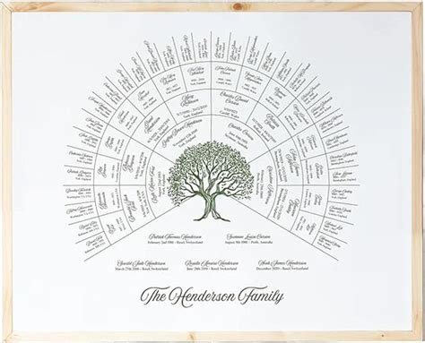 Cartaz Da árvore Genealógicagenealogia Do 6 Gerações Formulário