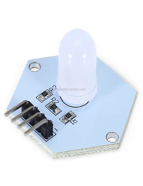 Módulo Led Rgb Difuso A Todo Color De Cátodo De 10 Mm Para Arduino