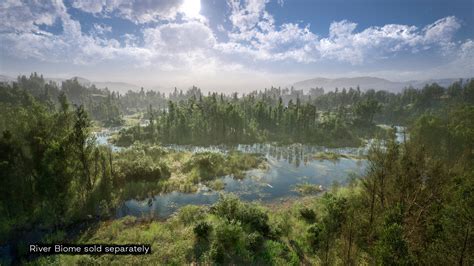 Pcg Biome Forest Poplar Interactive Foliage Trees Wind System Nature