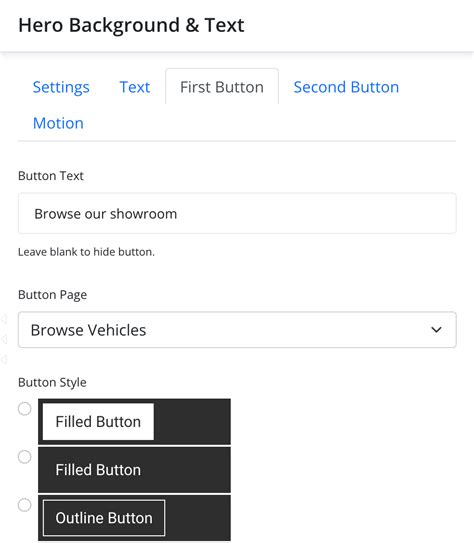 Hero And Background Text Website Modules Documentation Motordesk Help