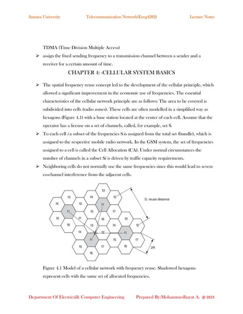 Telecommunication Network Lecture Notespdf