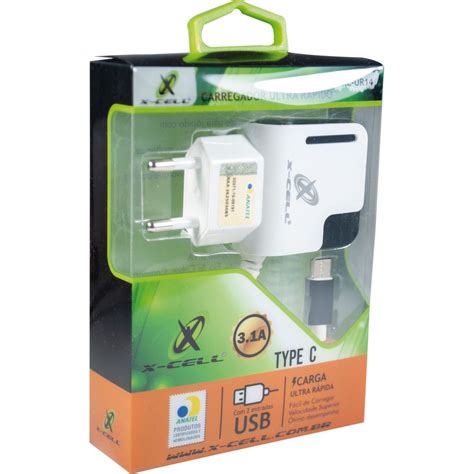 Carregador Ultra Rapido Entradas Usb Type C Saida Cabo Tipo C A Bivolt Original Shopee Brasil
