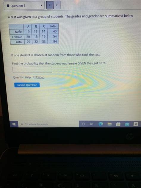 Solved Question 8 The Results For A Test Given By A Certain Chegg Com