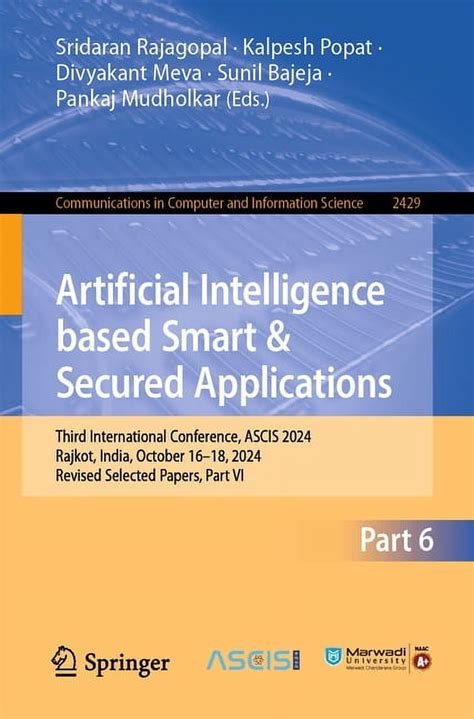 Communications In Computer And Informati Artificial Intelligence Based Smart And Secured