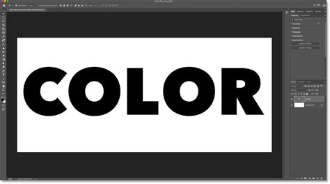 how to create split color text in photoshop