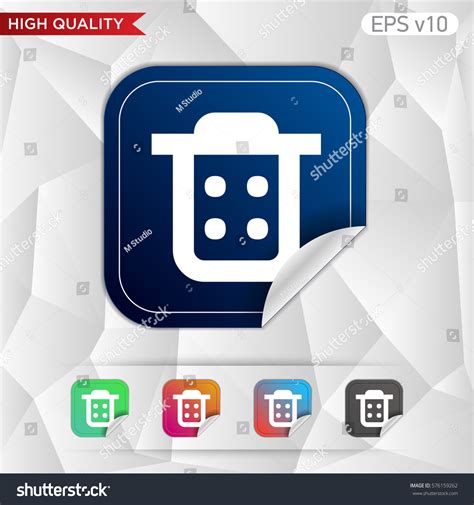 Delete Icon Button With Delete Icon Modern UI Royalty Free Stock Vector Avopix
