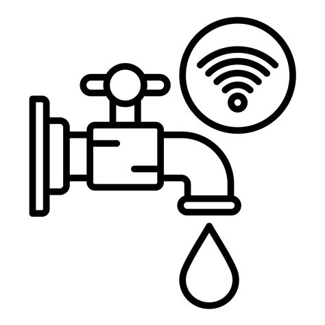 Smart Water Sensor Vector Icon 21728447 Vector Art At Vecteezy