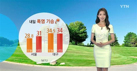 날씨 밤사이 곳곳 소나기무더위 기승