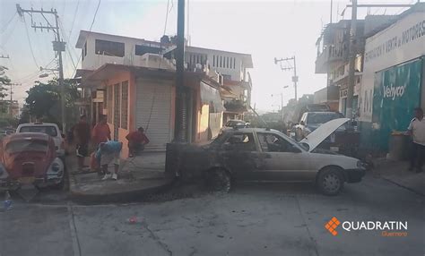 Explota Auto Al Incendiarse En La Colonia Progreso De Acapulco