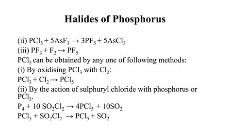 Lecture 07 Synthesis And Industrial Applications Of Phosphorus
