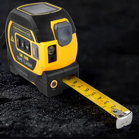 인팍쇼핑 레이저 줄자 3in1 스마트 거리측정기 디지털액정 십자레이저 면적계산 공구철물산업안전