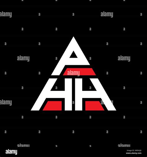 Phh Triangle Letter Logo Design With Triangle Shape Phh Triangle Logo