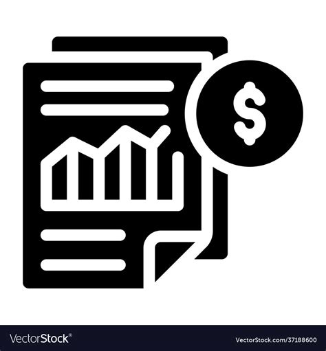 Financial Report Royalty Free Vector Image VectorStock