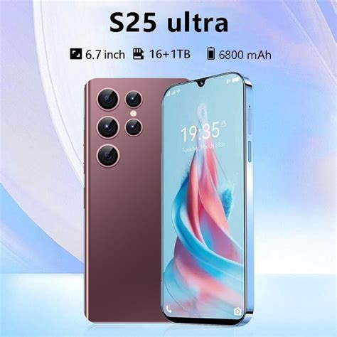 Смартфон 5G Phone S25 ultra 6.8 1 ТБ 16 ГБ Розовый IPS 2 SIM купить c ...
