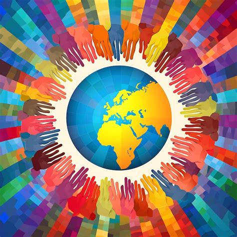 Premium Ai Image Embracing World Peace A Poster Of Freedom Happiness