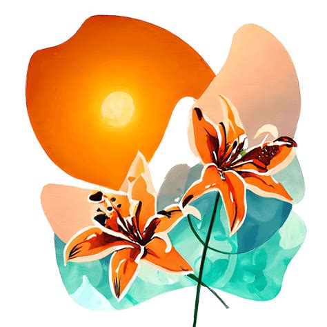 Watercolor Lilies Illustration · Creative Fabrica