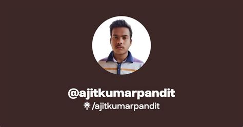ajitkumarpandit twitter instagram facebook linktree