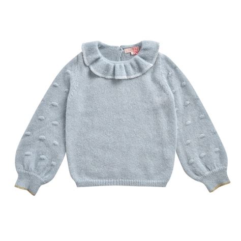 Louise Misha Aw19 Pullover Knit Sweater Luna Light Blue Leo And Bella