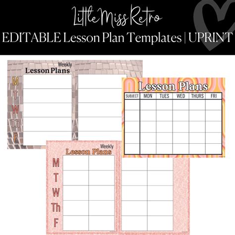 Little Miss Retro Uprint Printable Classroom Decor Retro Classro