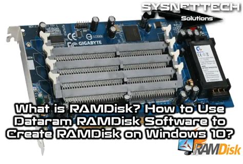 How To Create RamDisk On Windows 11 10 Dataram RAMDisk