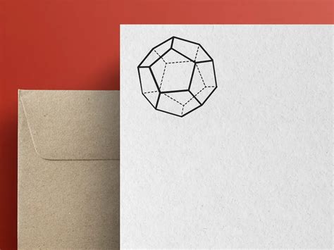 Linear Dodecahedron Geometric Shape Logo Template Png Vector In Svg