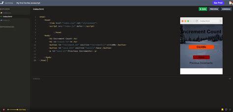 was working on this increment web page keep getting nan after 1st save