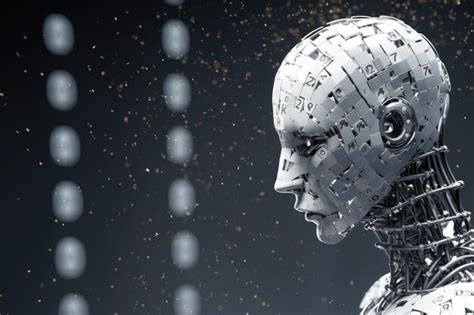 premium photo a witty ai robot is answering a complex mathematical