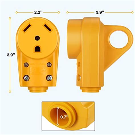 Kohree Rv Female Plug Replacement 30 Amp Rv Receptacle