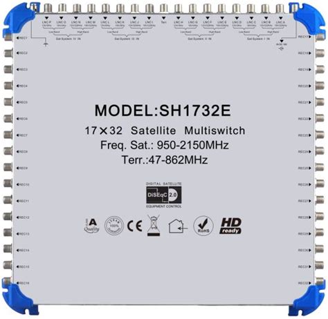 China Terminal Satellite Tv Signal Receiver With 17 Inputs 12 Outputs