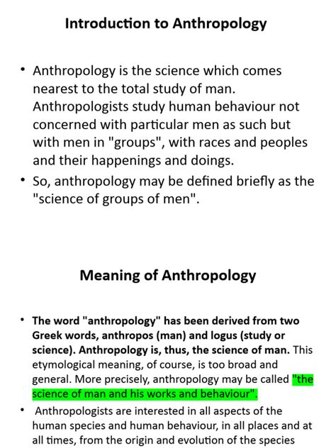 Unit Ii Pdf Anthropology Cultural Anthropology