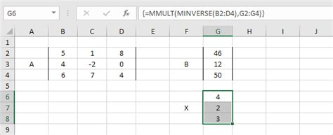 Solve A System Of Linear Equations In Excel