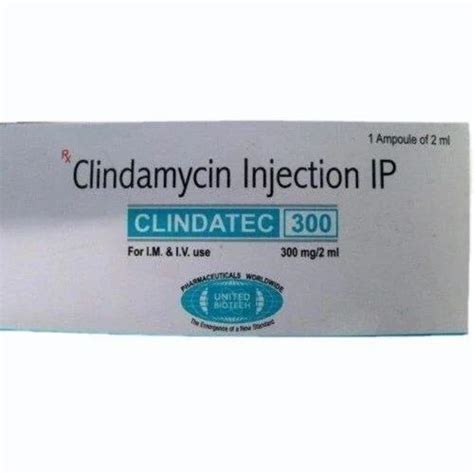 2 Ml Clindatec Clindamycin Injection At ₹ 102 20 Vial Cleocin In Mumbai Id 2856759832973