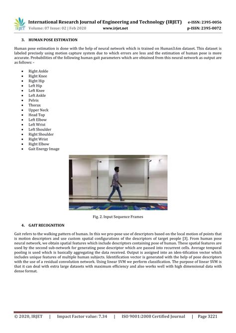 Irjet Biometric Identification Using Gait Analyis By Deep Learning Pdf