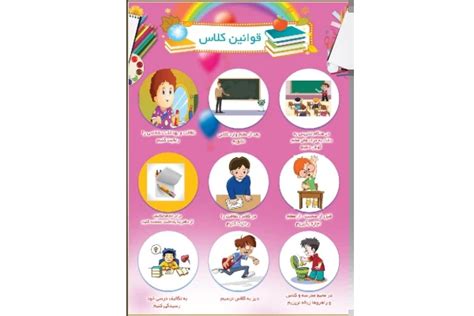 دانلود فایل طرح پوستر قوانین کلاس درس پسرانه فاپول